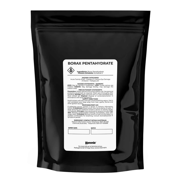 Bulk 10kg Borax Powder Sodium Borate Tetraborate Pentahydrate Resealable Bags Big Tools