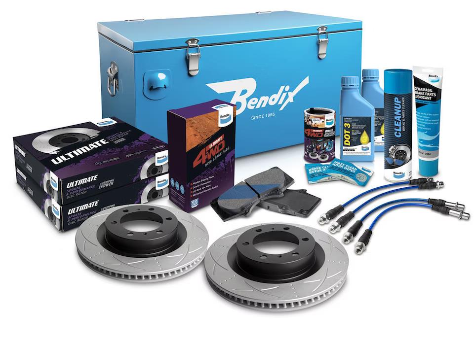 Bendix Ultimate 4WD Brake Upgrade Kit with 2 inch Lift to suit Toyota ...