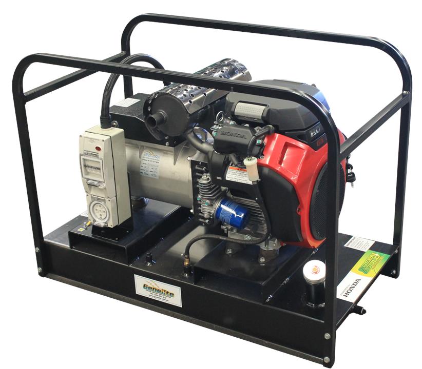 Genelite Honda 11kVA 3 Phase Generator 50L Base Tank - Big Tools